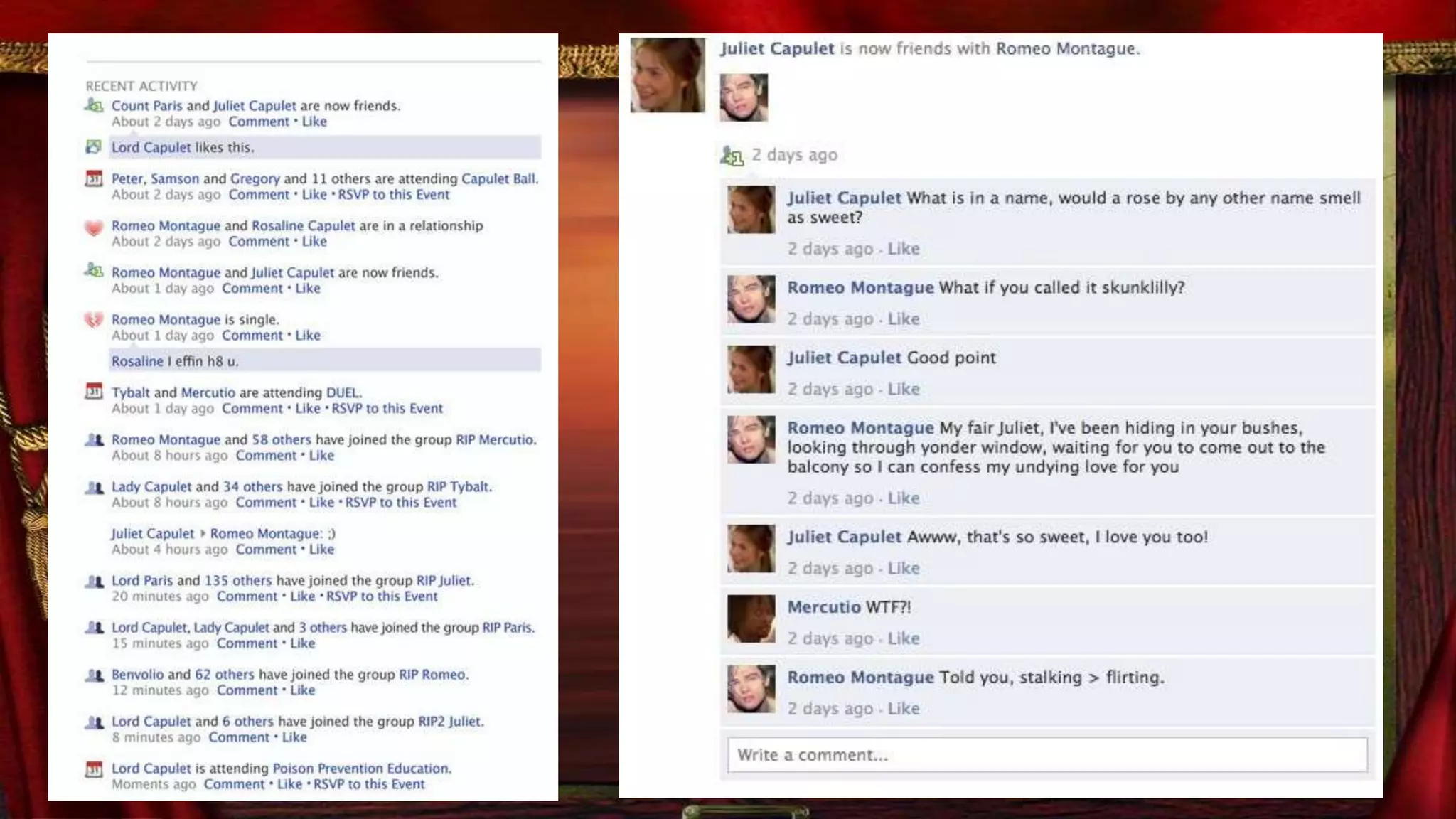 If juliet had facebook | PPTX