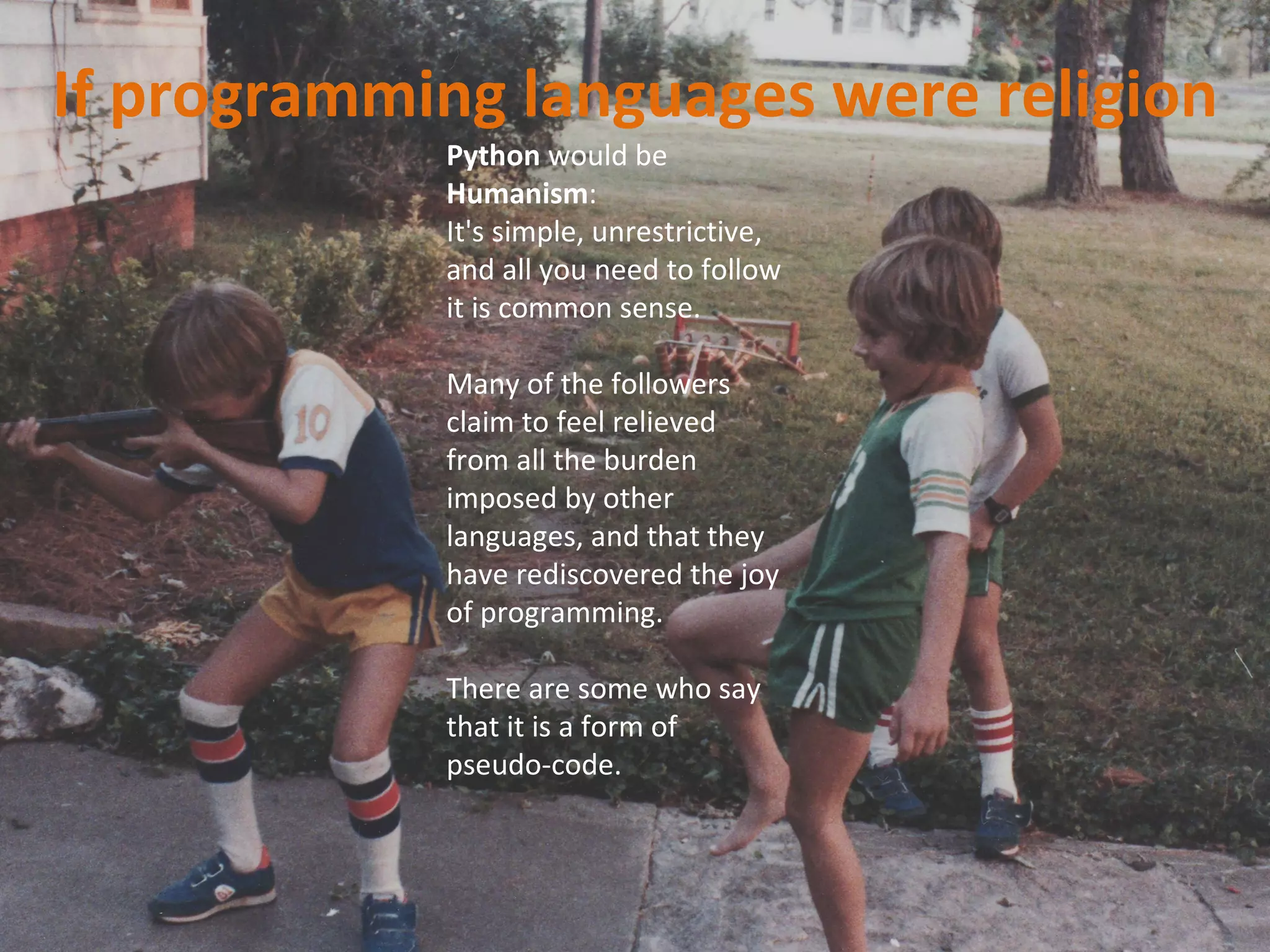 If programming languages were religion | PPT | Programming Languages | Computing