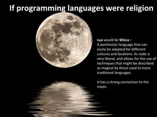 If programming languages were religion | PPT | Programming Languages ...