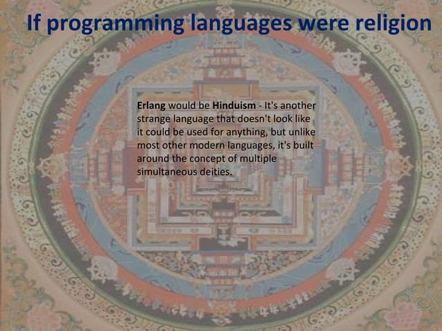If programming languages were religion | PPT | Programming Languages | Computing