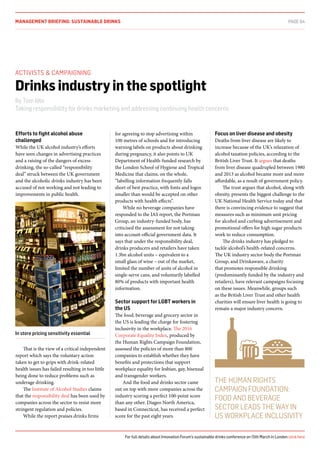 Briefing: Sustainable drinks, how to create opportunity from innovation ...
