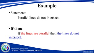 converting statements into if-then statements | PPTX