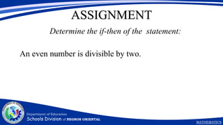 converting statements into if-then statements | PPTX