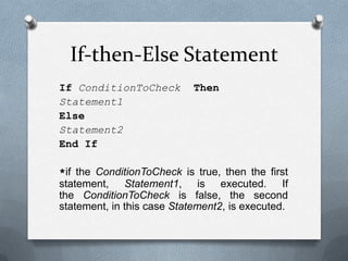 If then statement | PPTX