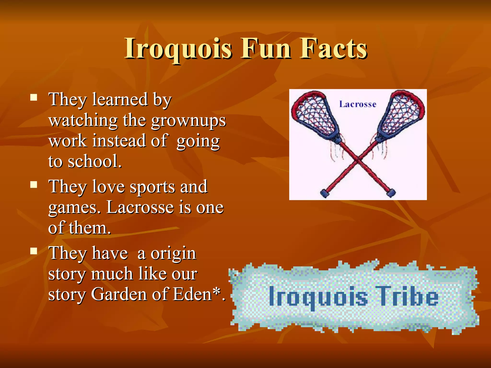 If You Lived With The Iroquois | PPT