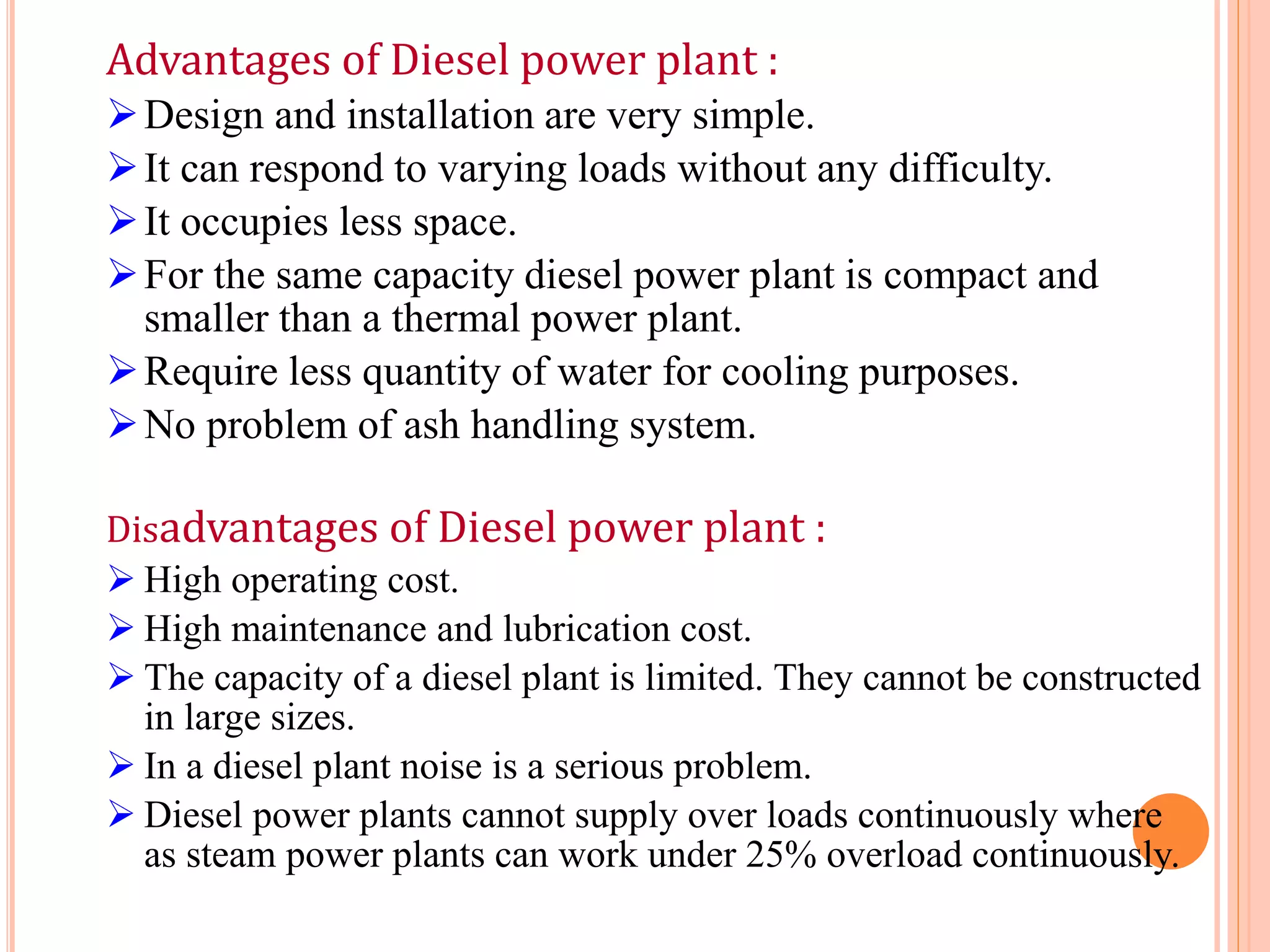 Diesel power plant | PPTX