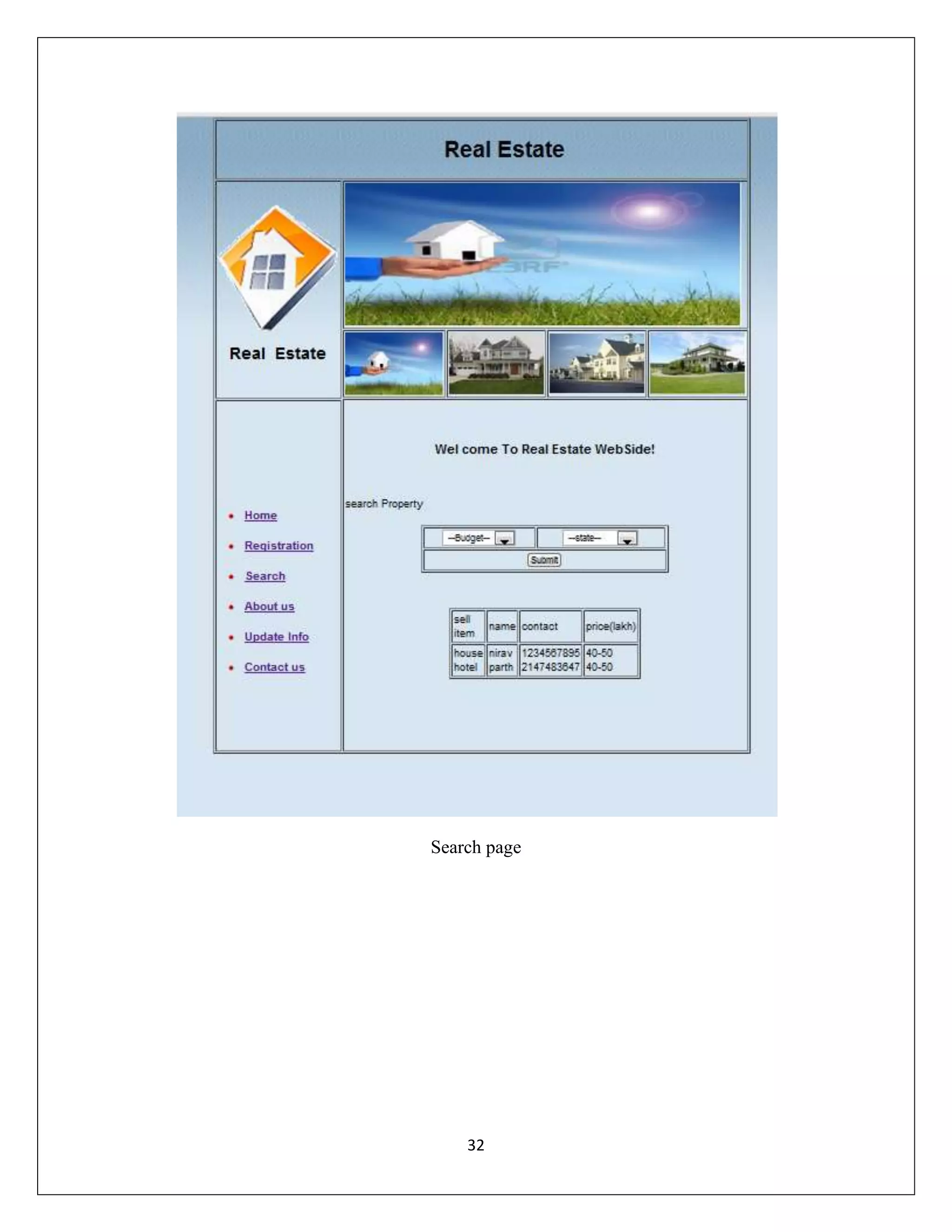 Project report on ONLINE REAL ESTATE BUSINESS | DOCX