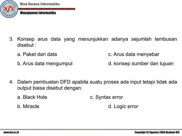 PERTEMUAN 3 DATA FLOW DIAGRAM SISTEM BERJALAN | PPT