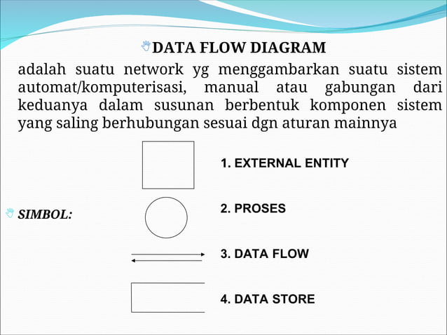 PERTEMUAN 3 DATA FLOW DIAGRAM SISTEM BERJALAN | PPT