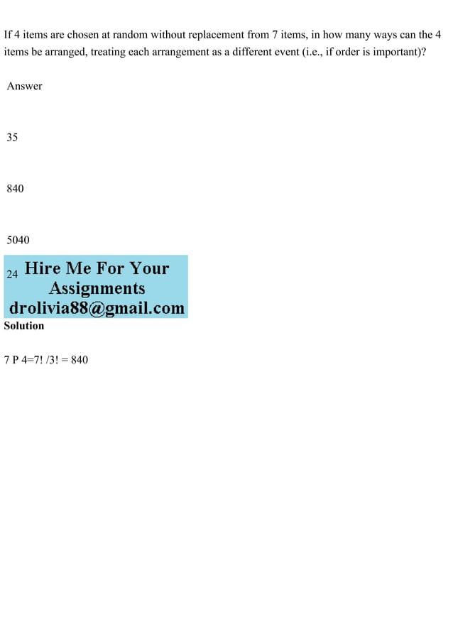 If 4 items are chosen at random without replacement from 7 items, in.pdf