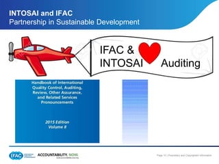 INTOSAI and IFAC: Partnership in Sustainable Development | PPTX ...