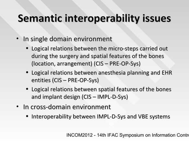 Towards Semantic Interoperability Framework for Custom Orthopaedic ...