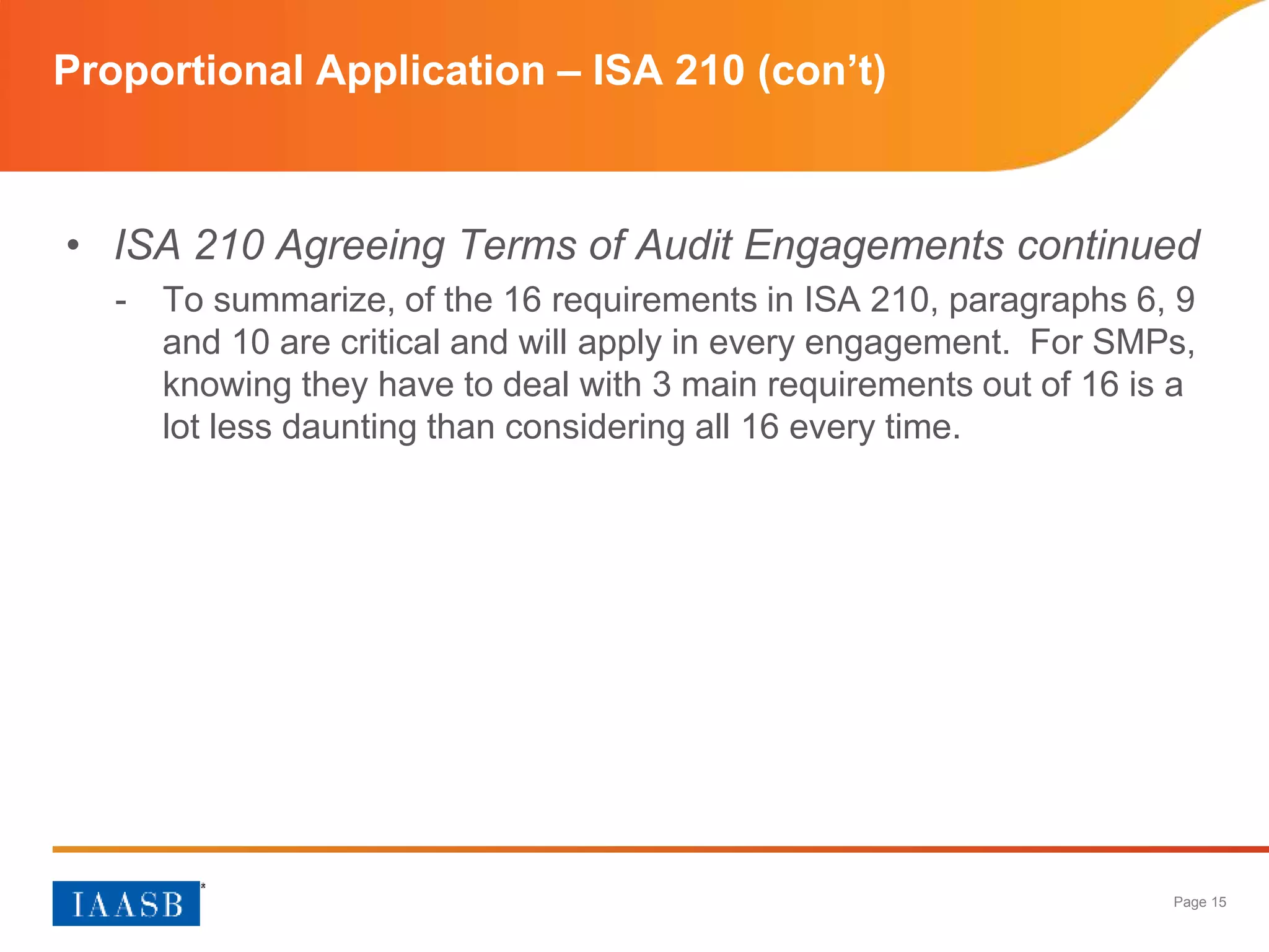 Audit Quality Framework & Proportionate Application of ISAs | PPTX