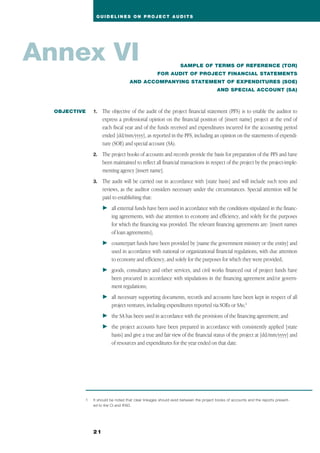 IFAD guideline project audits ( for borrowers use) | PDF