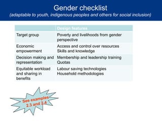 Practical tips on preparing targeting and gender strategies | PPT