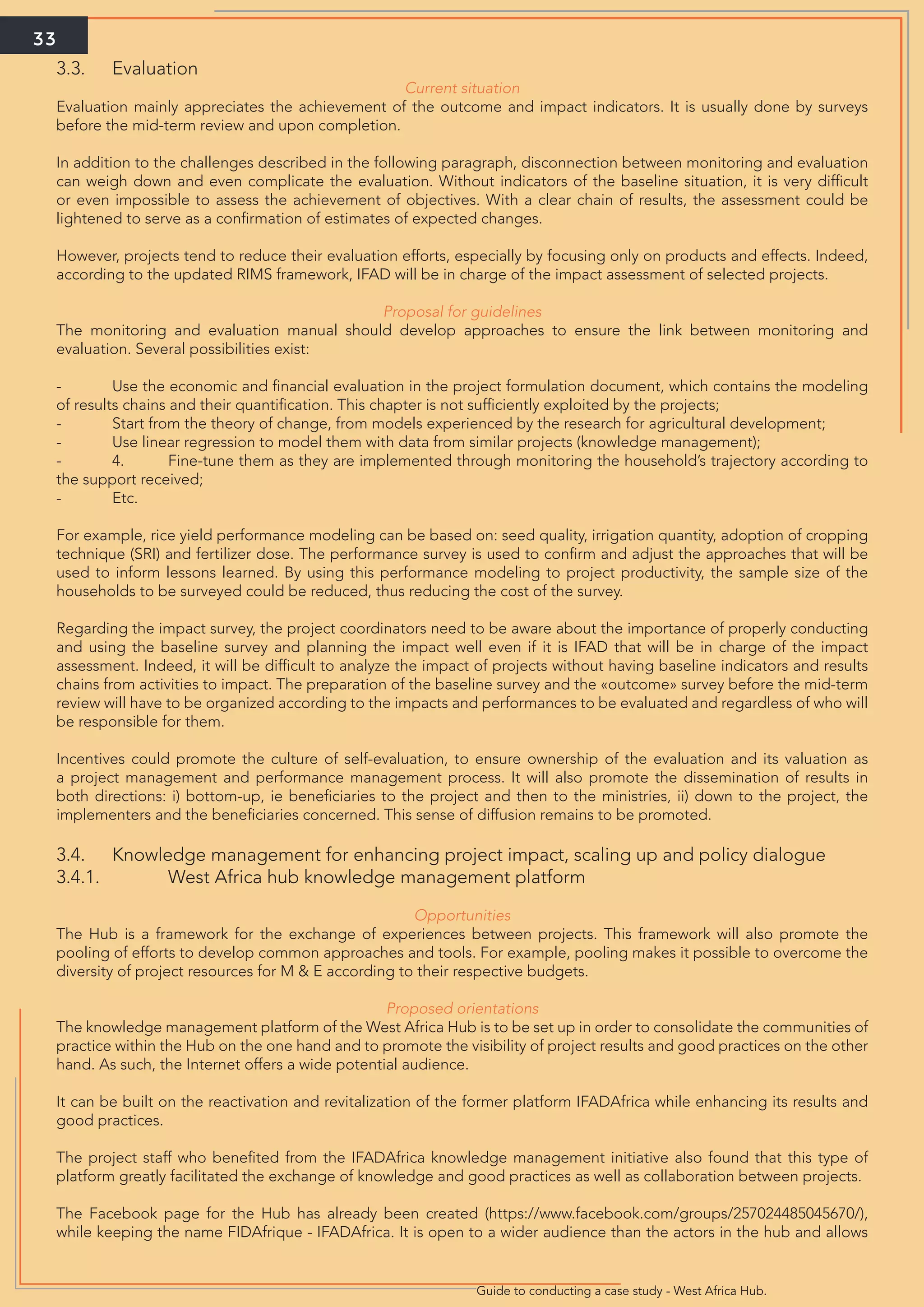 Ifad west africa hub knowledge and case studies practical guide 2019 en | PDF