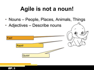If agile is so great, why do we constrain it to software projects | PPTX