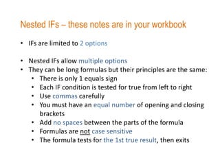 If and nested i fs | PPT