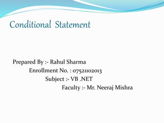 If and select statement | PPT