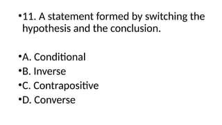 IF AND THEN STATEMENTS FOR GRADE 8 STUDENTS.pptx | Physics | Science