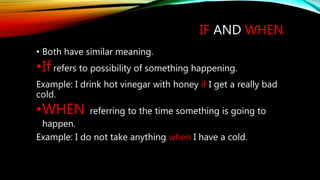 If and when | PPT
