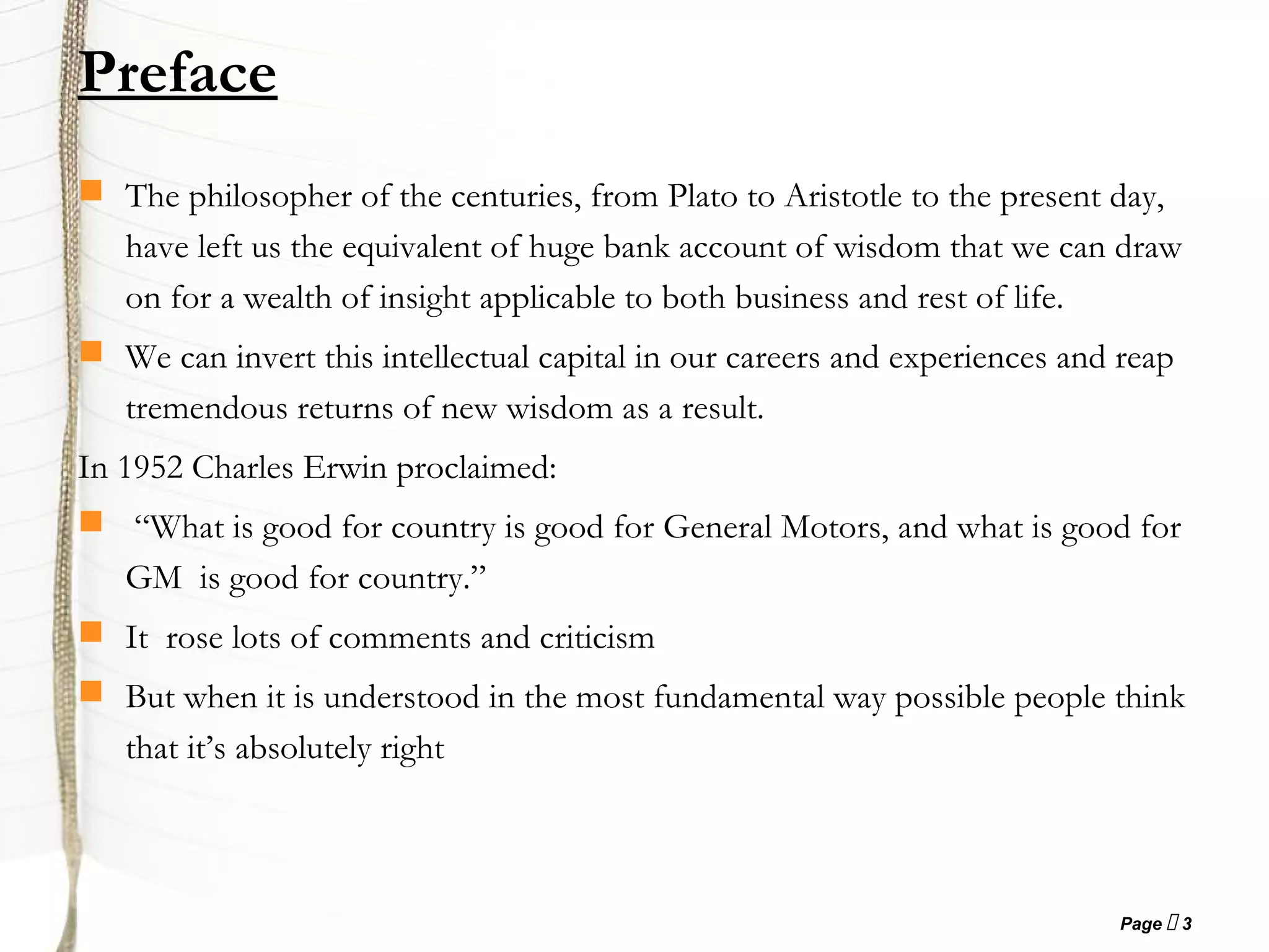 If aristotle ran general motors tom morris | PPT