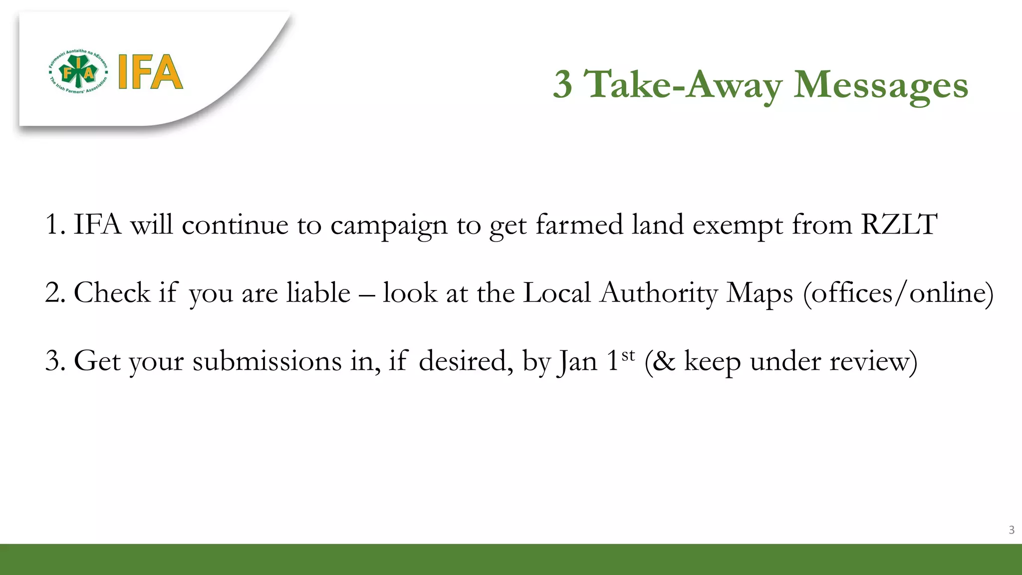 IFA Residential Zoned Land Tax Overview | PPT