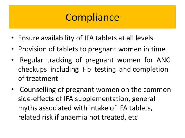 Ifa tablet for mothers pregnant and lactating women | PPTX