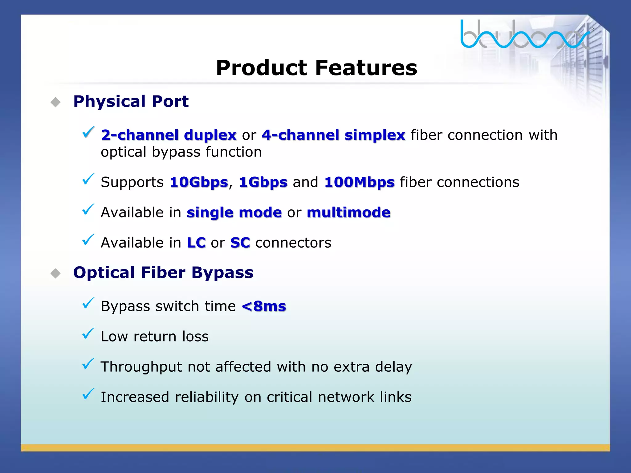 IFB-244 Series Industrial 2-Channel Optical Fiber Bypass Switch | PDF