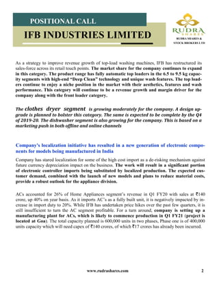 Ifb industries ltd | PDF