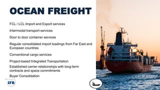 Welcome to International Freight Bridge PTE | PDF