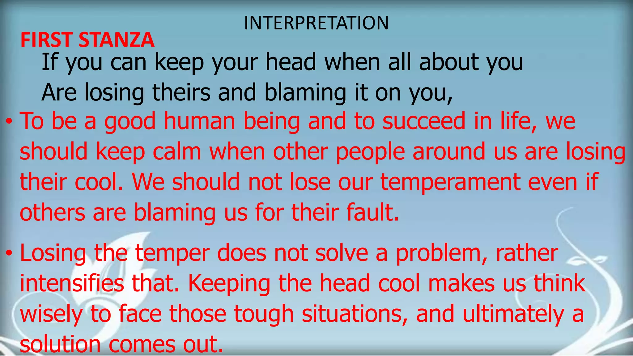 If by Rudyard Kipling | PPTX | Poetry | Books and Literature