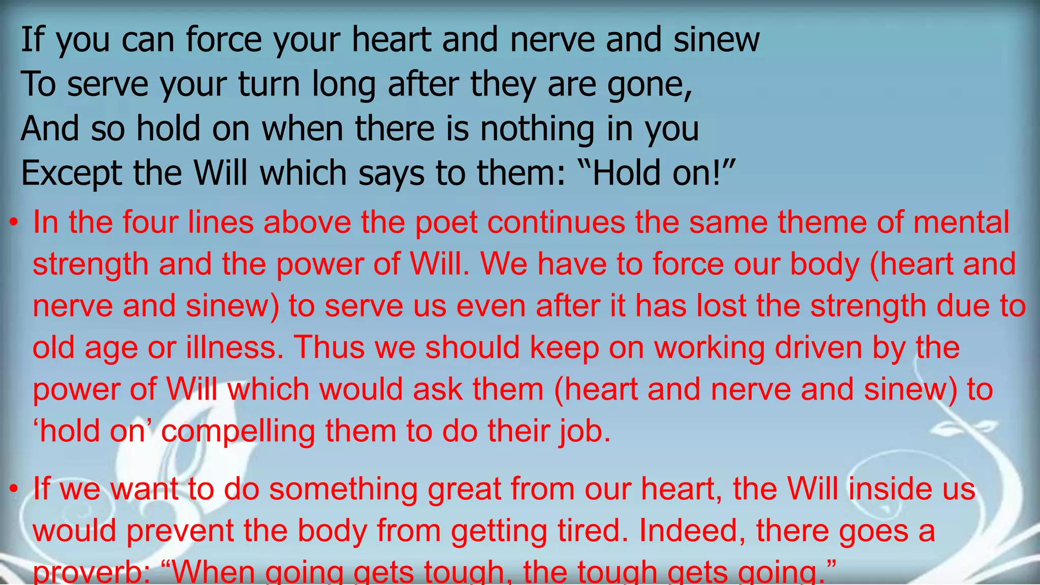 If by Rudyard Kipling | PPTX