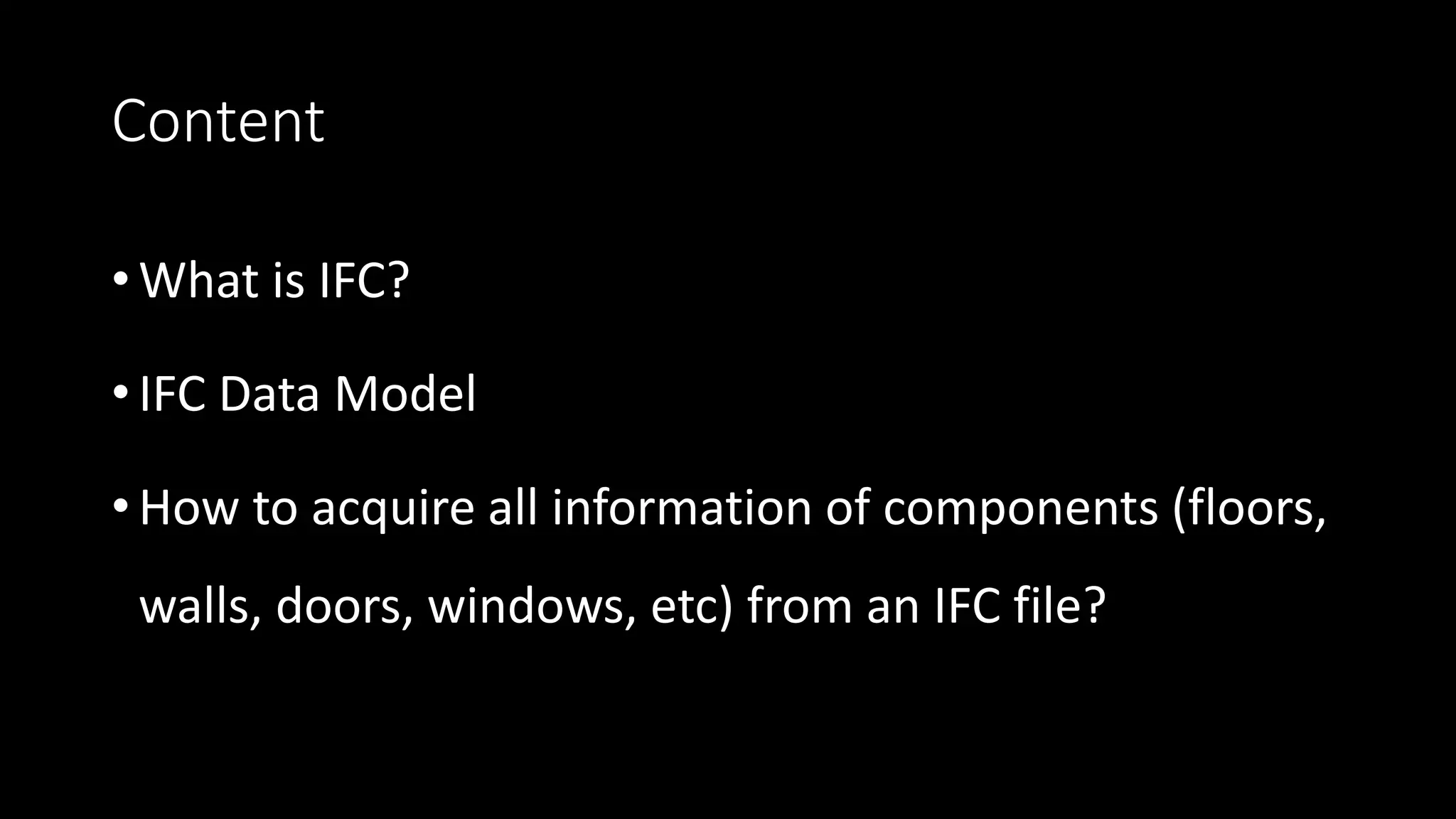 IFC File Model Understanding -BHTech Dec2017 | PDF