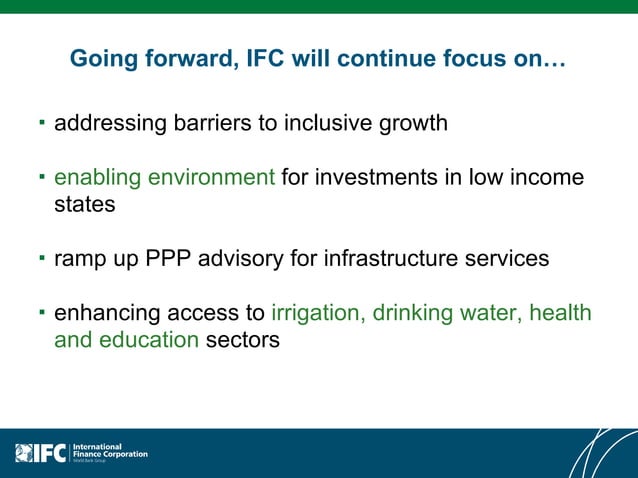 International Finance Corporation (IFC in India) | PPT