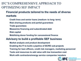 IFC - PROMOTING ENVIRONMENTAL AND SOCIAL RISK MANAGEMENT (ESRM) IN THE ...