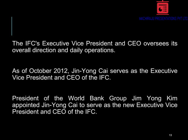 International Finance Corporation (IFC) | PPT