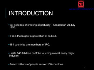 International Finance Corporation (IFC) | PPT