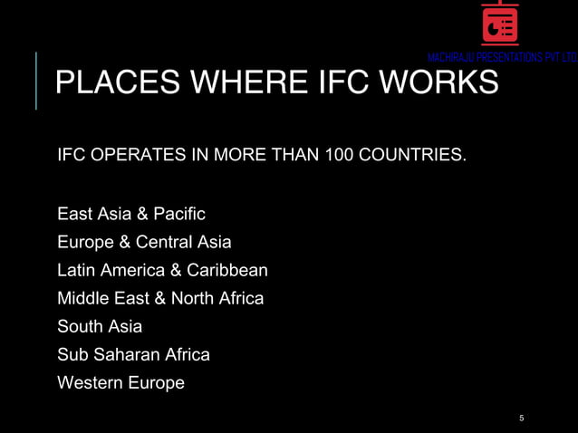International Finance Corporation (IFC) | PPT