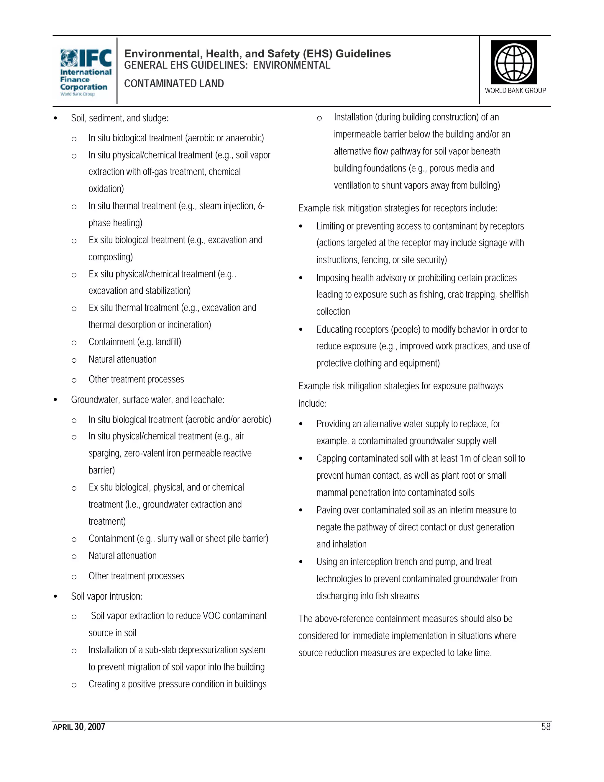 Ifc Guidelines Contaminated Land | PDF