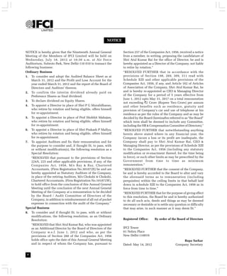 Ifci fy12 | PDF