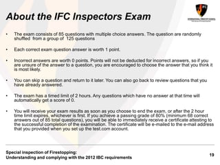 Special Inspection of Firestopping - IFC Webinar 2014 | PPTX