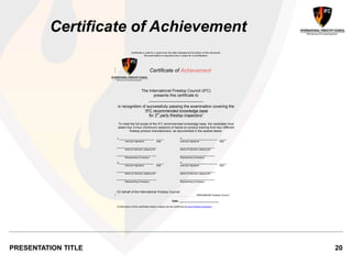 Special Inspection of Firestopping - IFC Webinar 2014 | PPTX