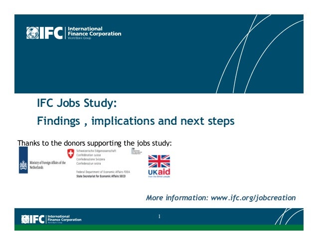 IFC's Report on Jobs