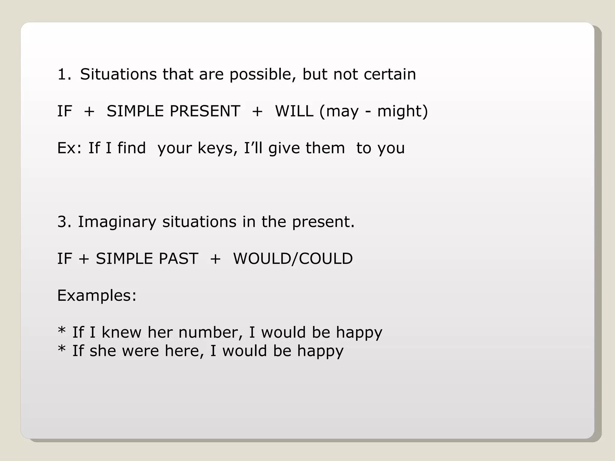 If clauses | PPT