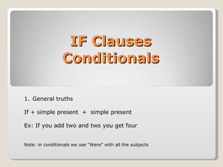 If clauses | PPT