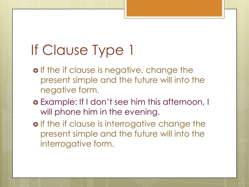If Clauses