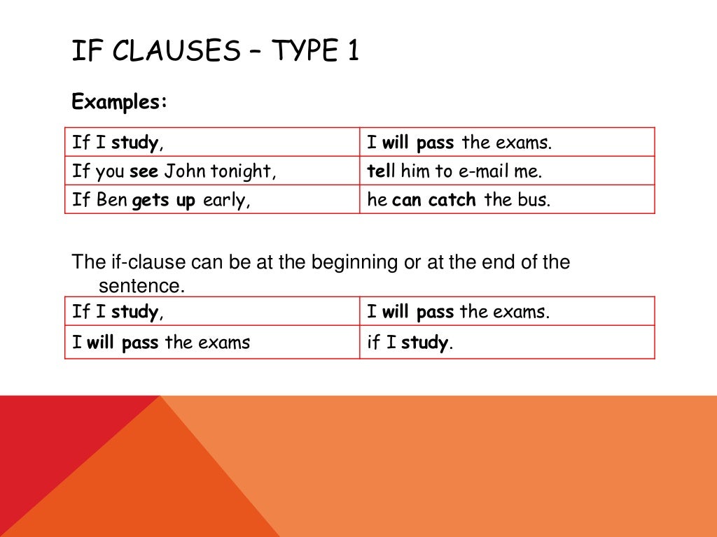 if-clauses
