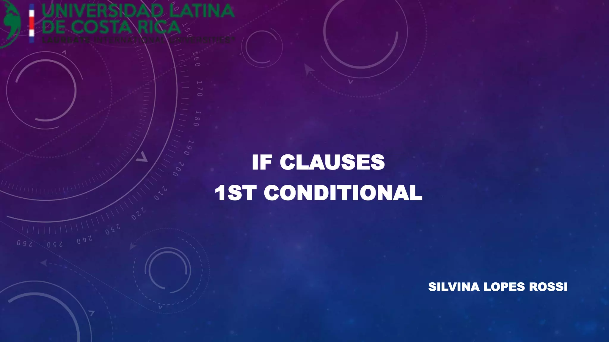 If clauses 1st Conditional | PPT
