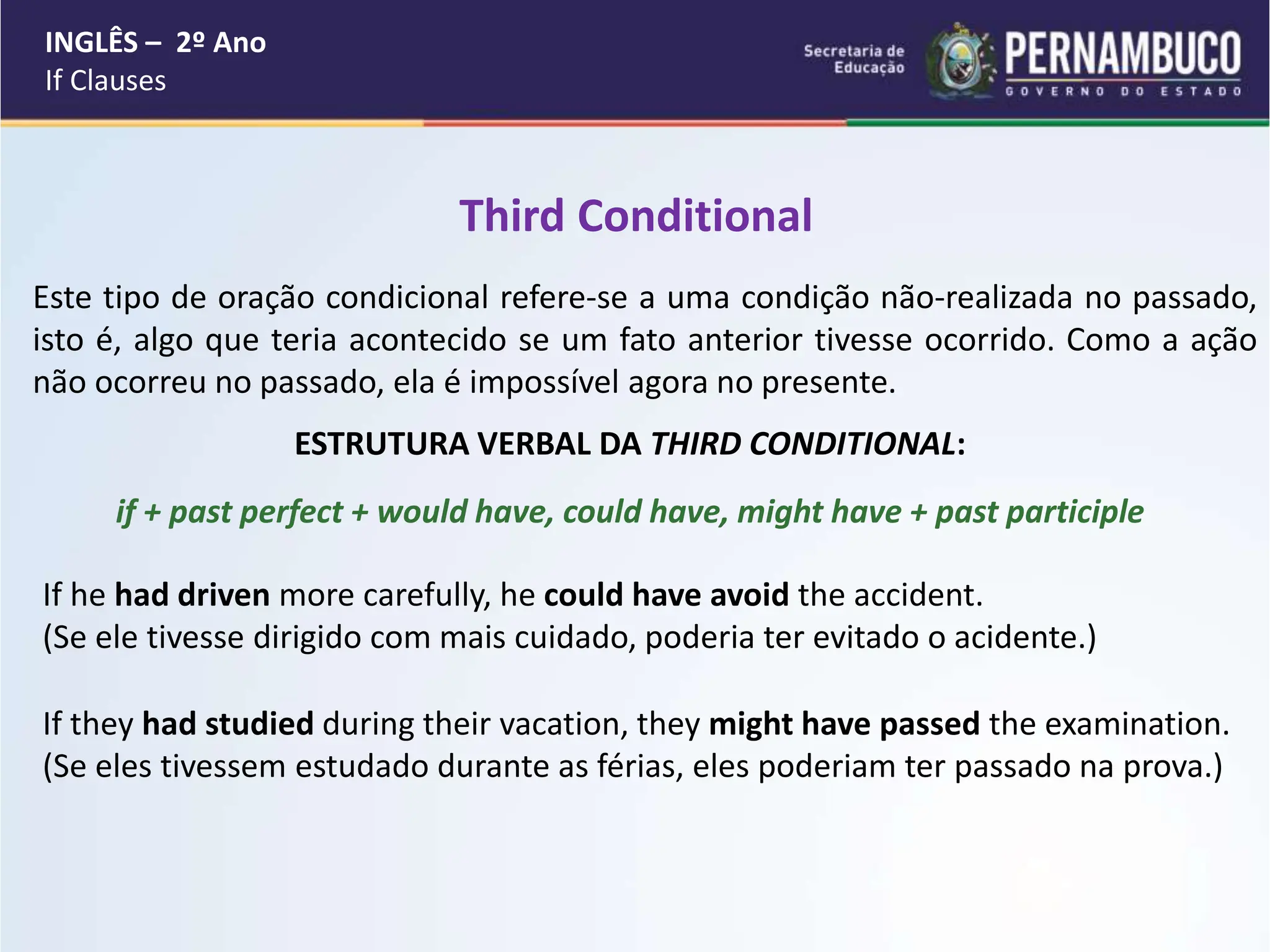 IF CLAUSES Presentation.pptx Linguagens, Códigos e suas Tecnologias ...
